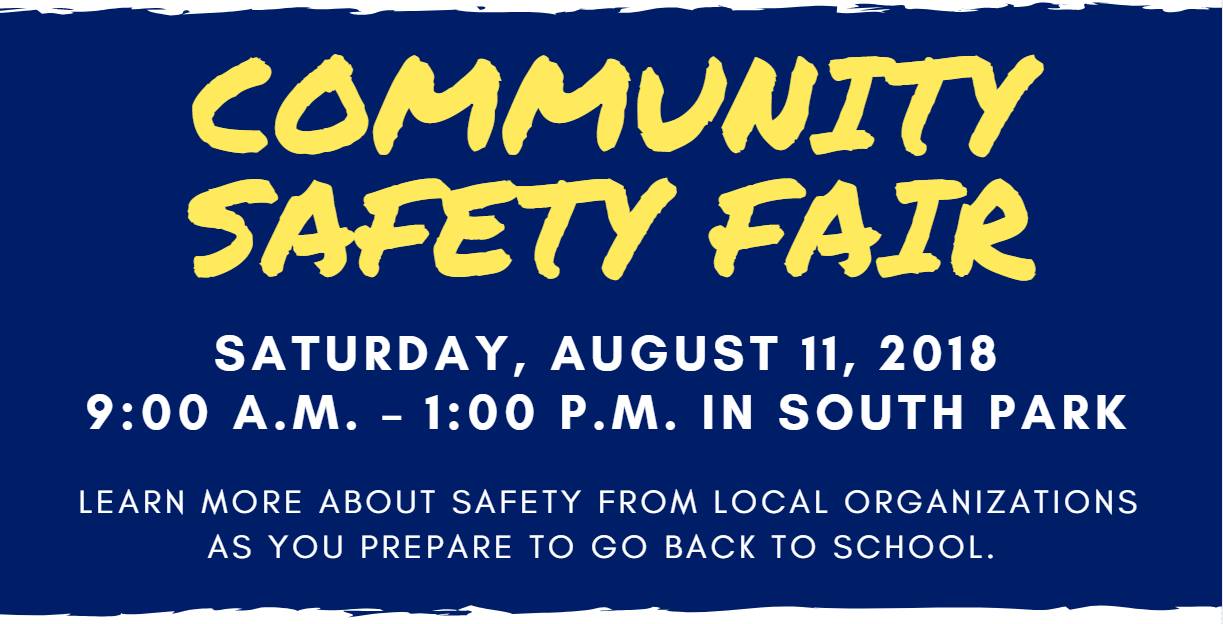 New, free Community Safety Fair is Saturday at South Park; portion of ...